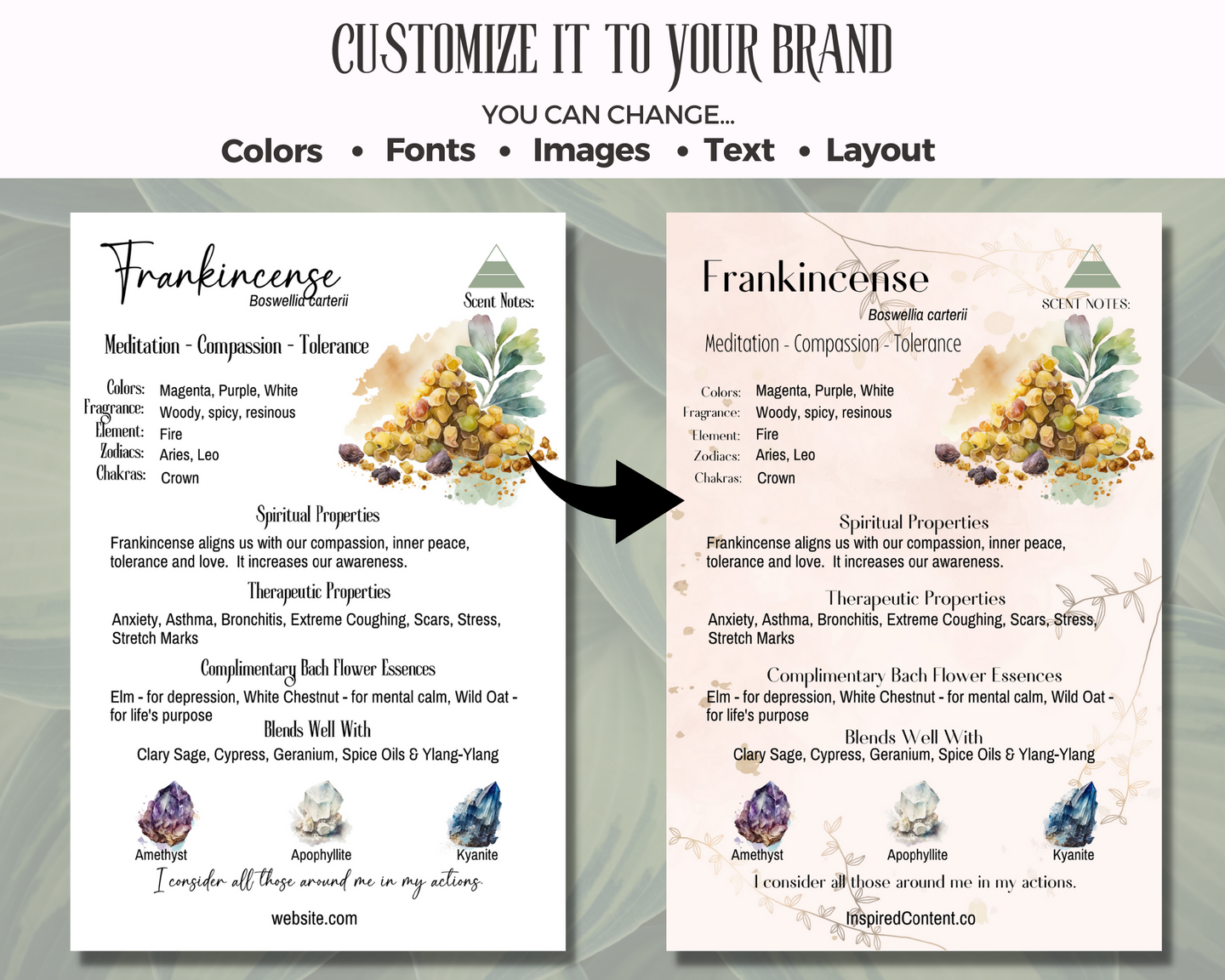 62 Essential Oil Cards - Printable Aromatherapy Card Collection - Digi ...