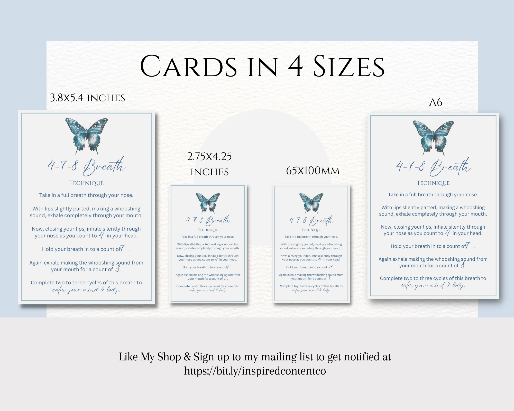 32 Breathing Cards, Mindful Breathwork Calming Techniques, Printable B ...