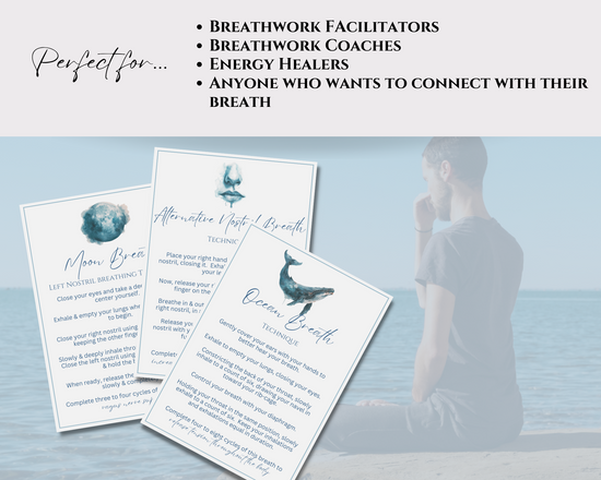 32 Breathing Cards, Mindful Breathwork Calming Techniques, Printable B ...