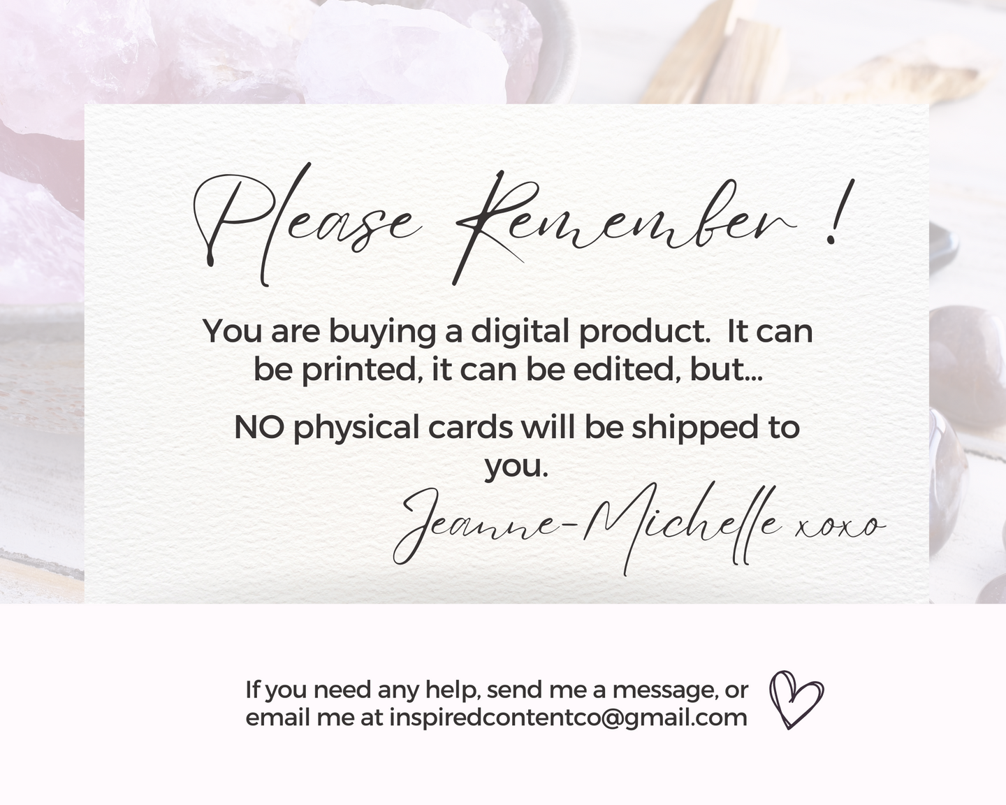 400 Editable Crystal Meaning Cards – Inspired Content Co