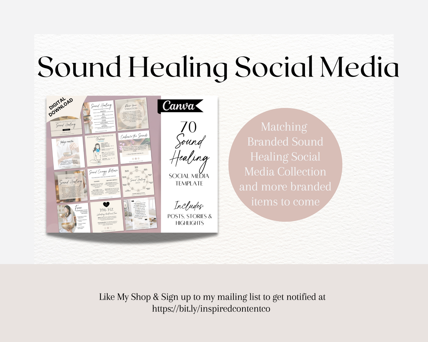 Sound Healing Brochure, Fully Editable in Canva, Includes Images and T ...