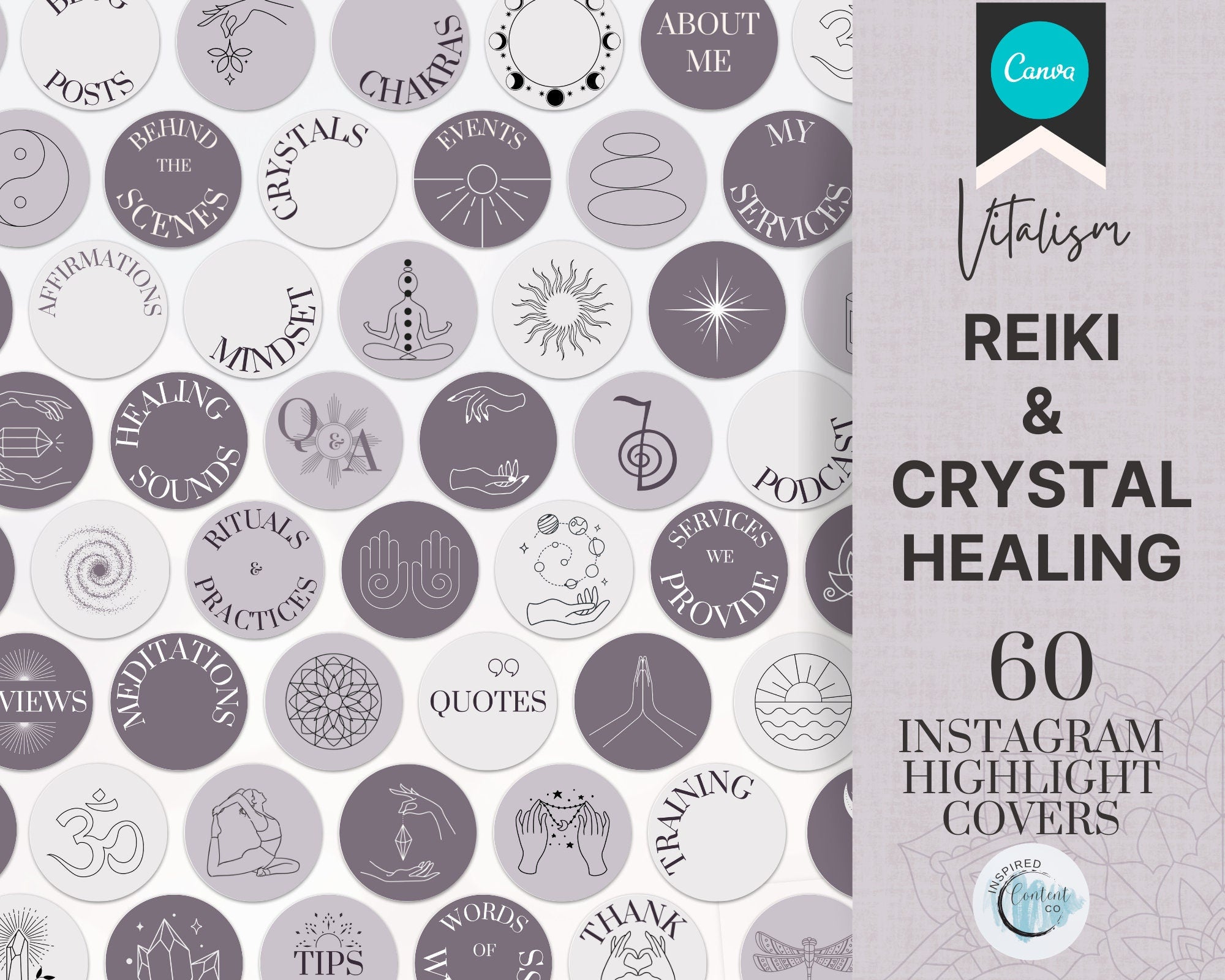 60 Reiki Healing Social Media Instagram Cover Template – Inspired ...