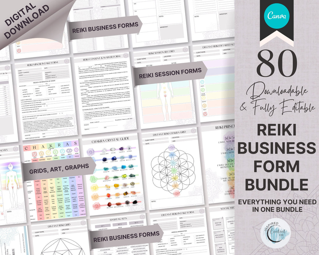 Reiki Business Form Bundle – Inspired Content Co