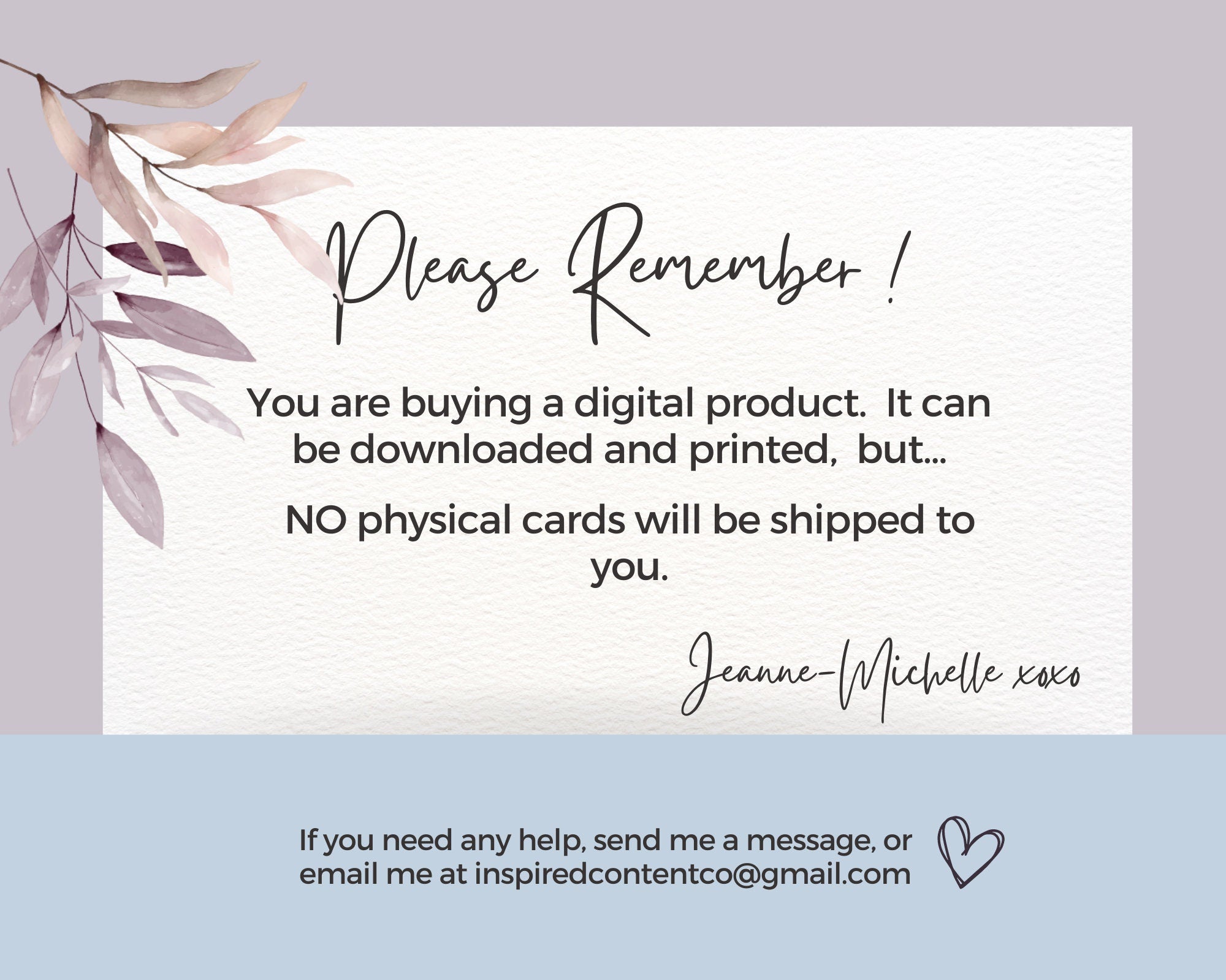 Crystal Thank You Card, You Rock Card, Thank you insert for yr Crystal ...