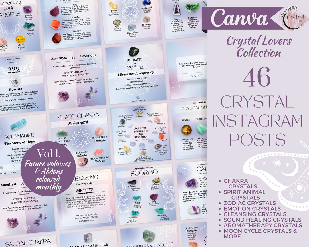 Crystal Social Media Posts, Energy Healing Spiritual Instagram, Chakra ...