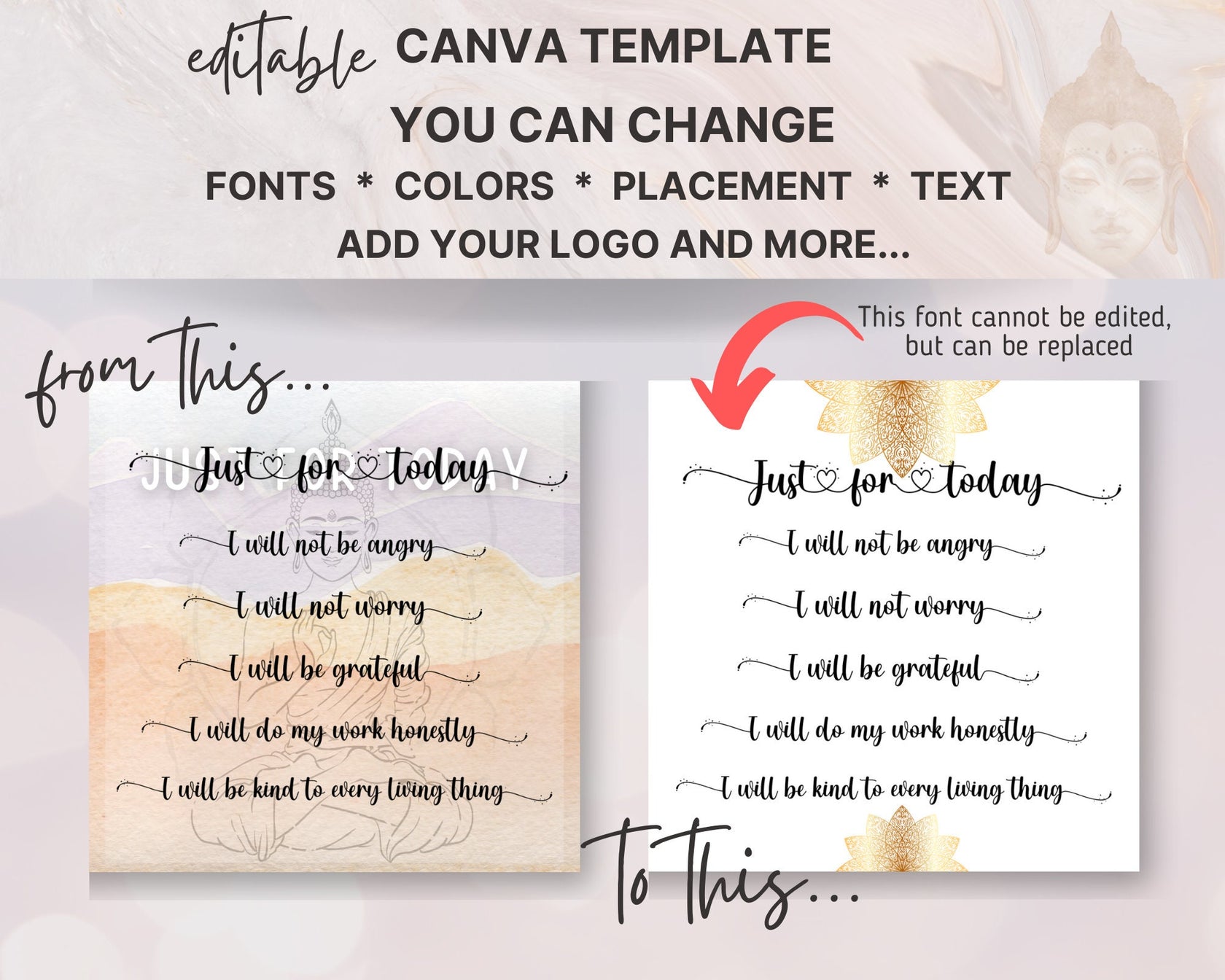 Reiki Principles: Just for Today printable Reiki Cards, Reiki energy h ...