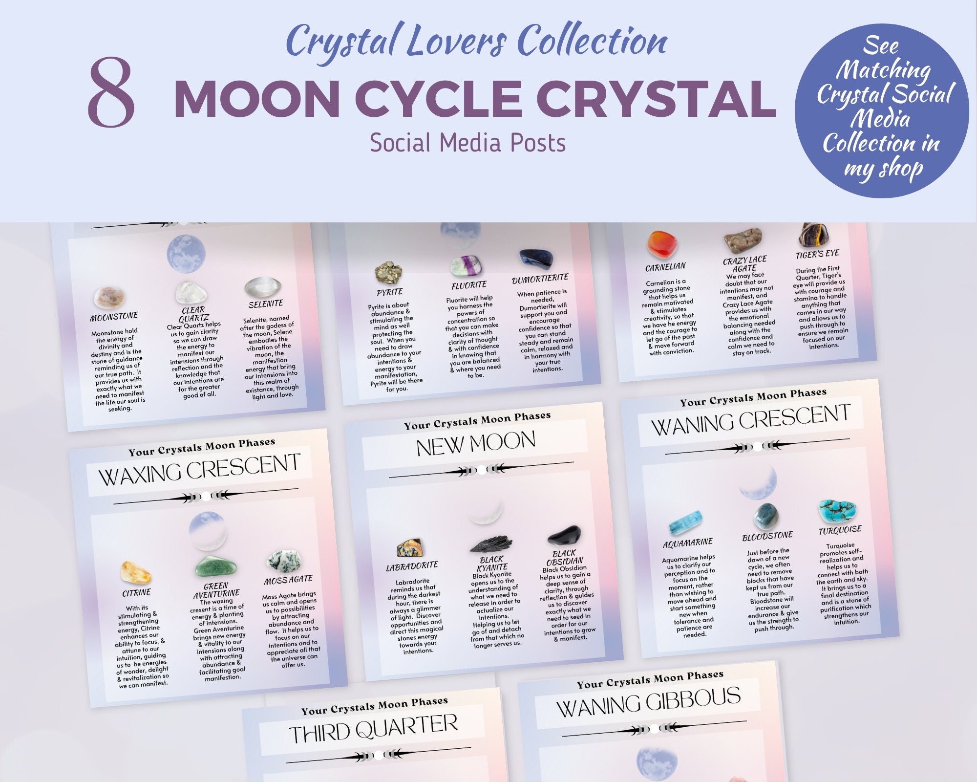 Crystal Social Media Collection – Inspired Content Co