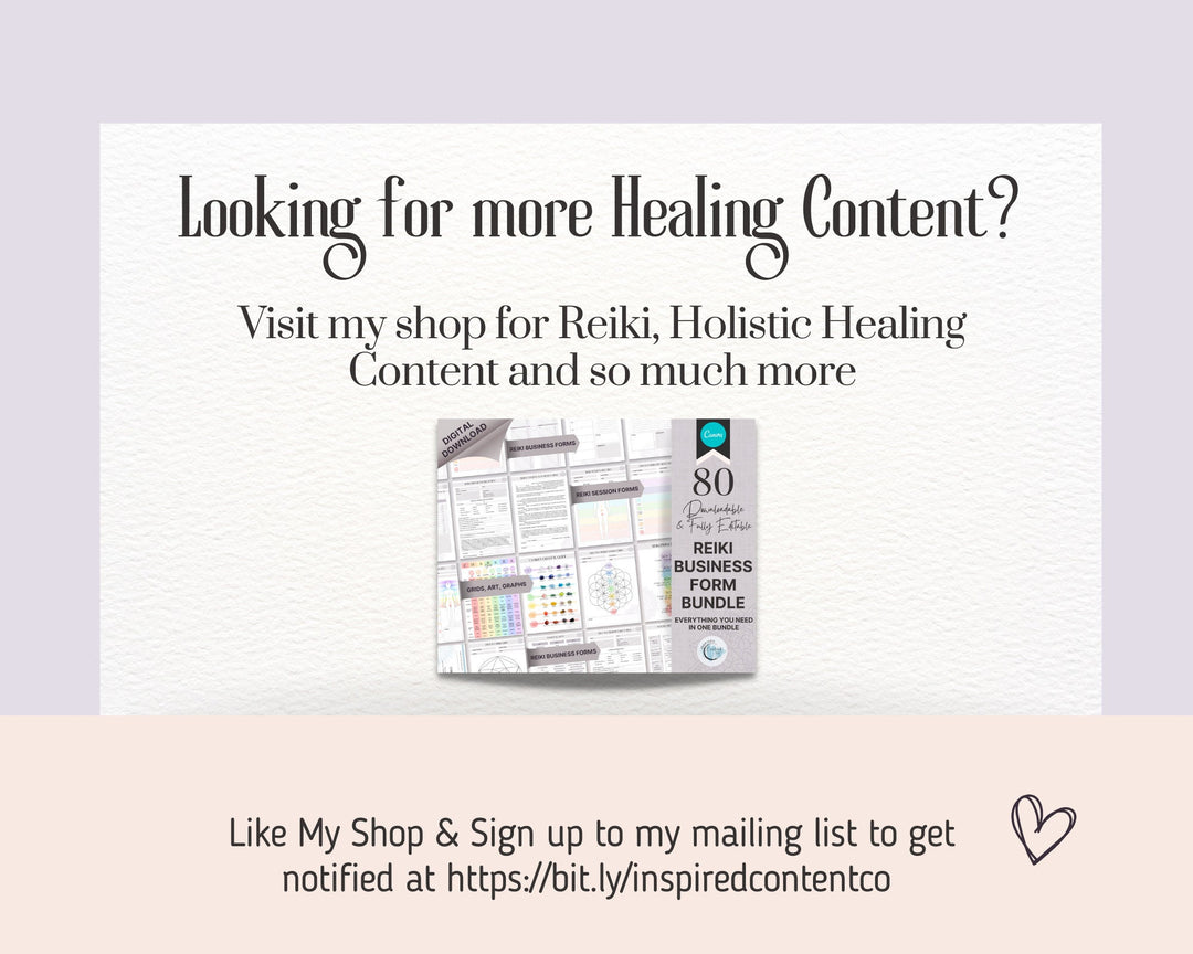 Hypnotherapy Intake Form and Consent Form, Holistic Healing Hypnosis ...