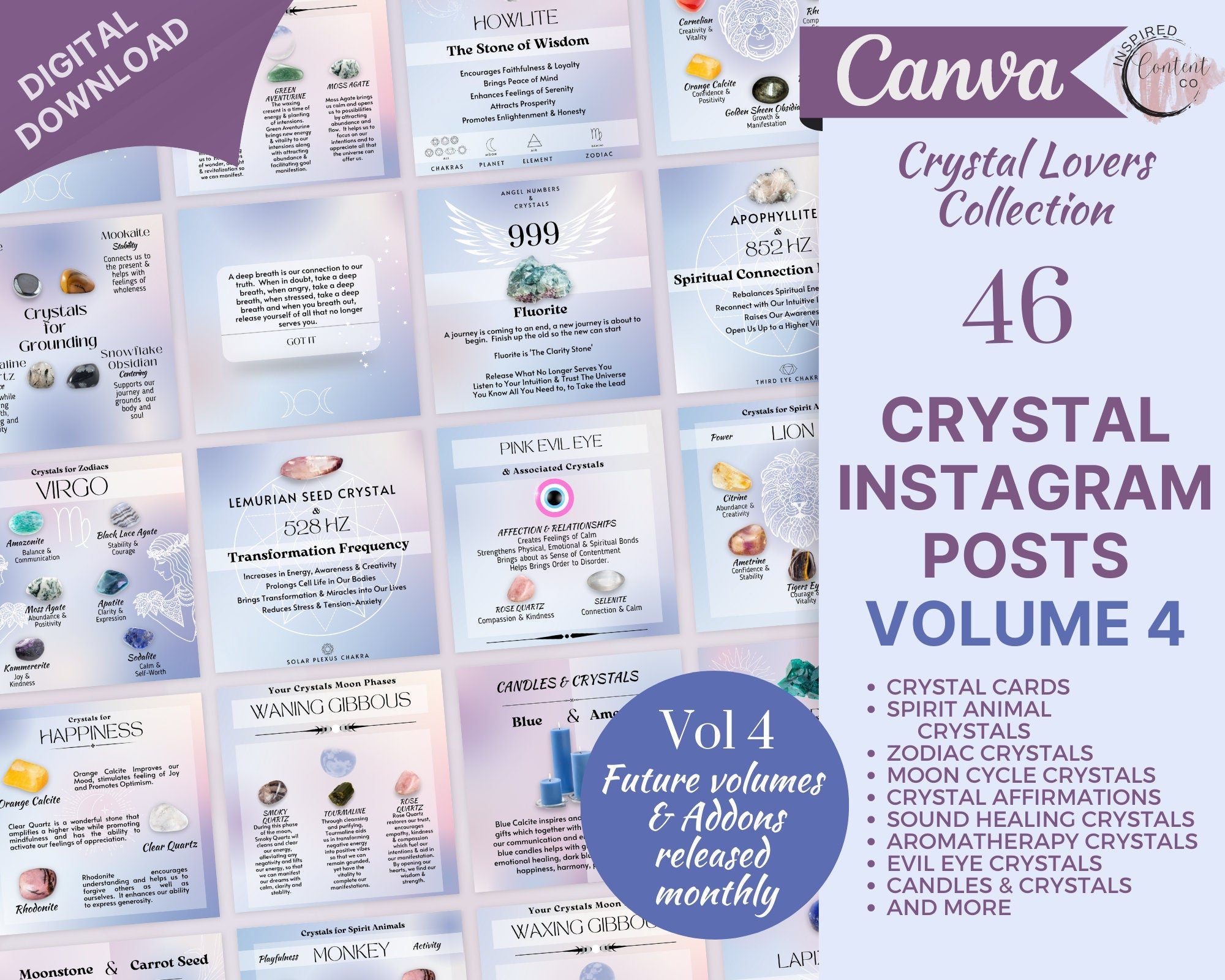 Crystal Social Media Collection – Inspired Content Co